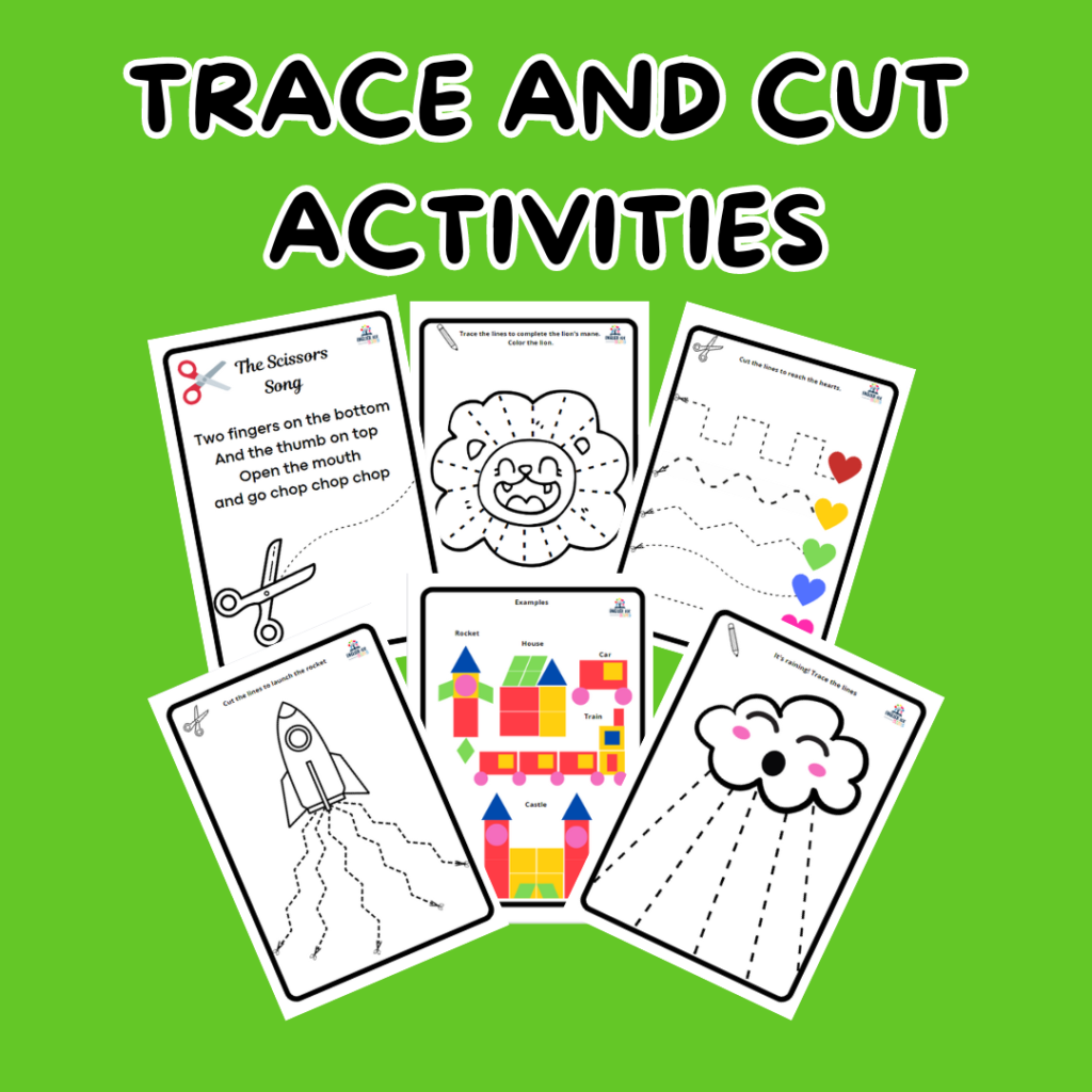 TRACE AND CUT – ACTIVITIES – English for Kids