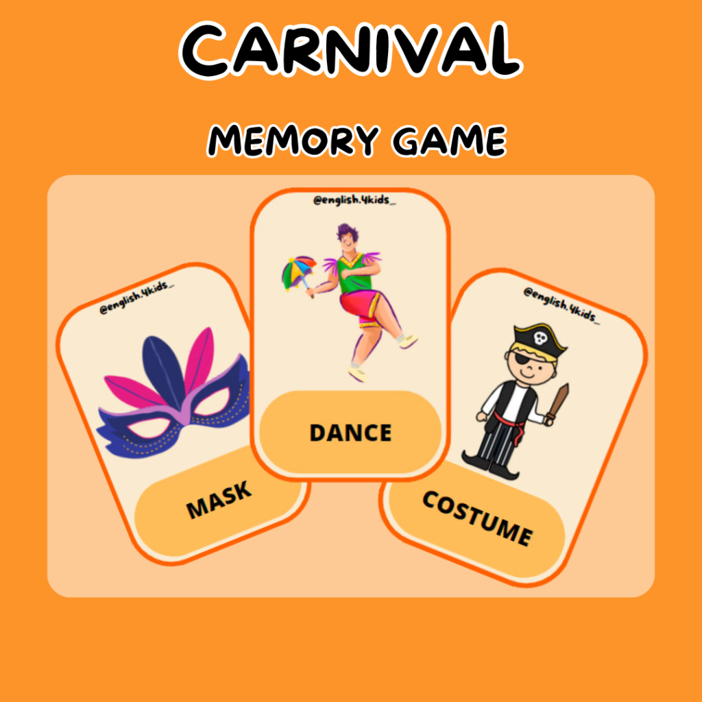 CARNIVAL MEMORY GAME – English for Kids
