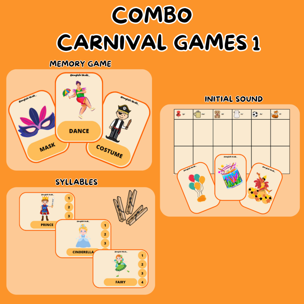 COMBO CARNIVAL GAMES 1 – English for Kids