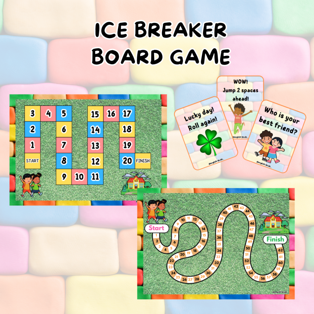 ICE BREAKER BOARD GAME – English for Kids