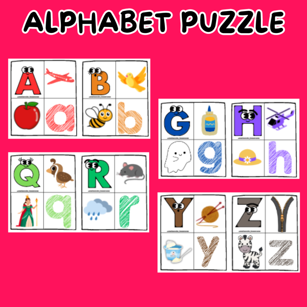 ALPHABET PUZZLE – LETTERS AND SOUNDS – English for Kids