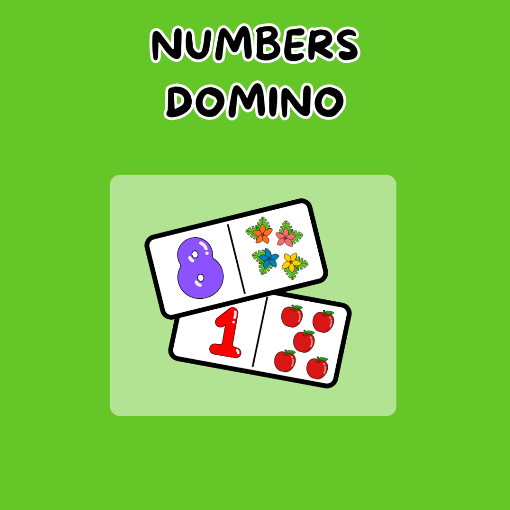 NUMBERS DOMINO – English for Kids