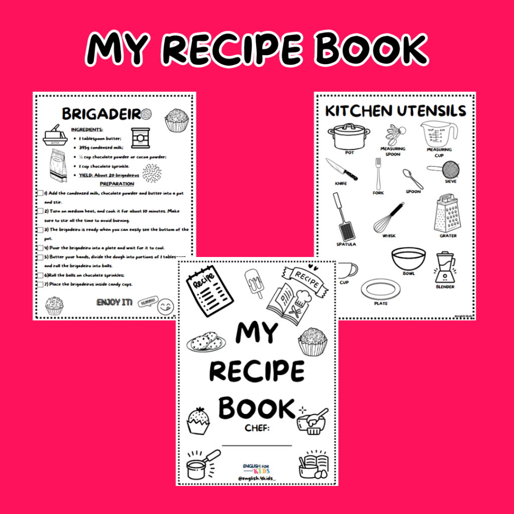 MY RECIPE BOOK – English for Kids