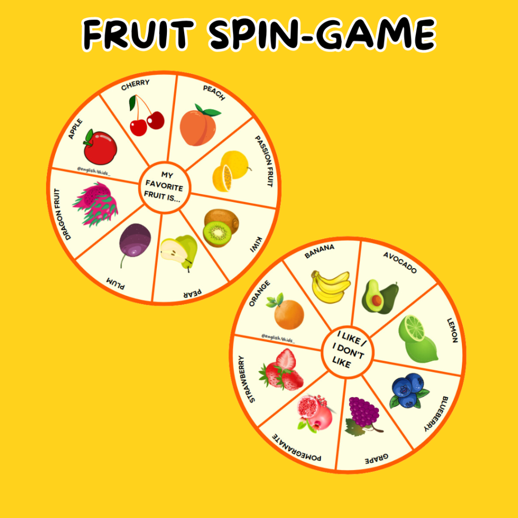 FRUIT SPIN GAME – English for Kids