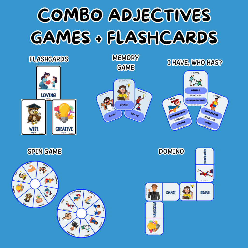 COMBO ADJECTIVE GAMES – English for Kids