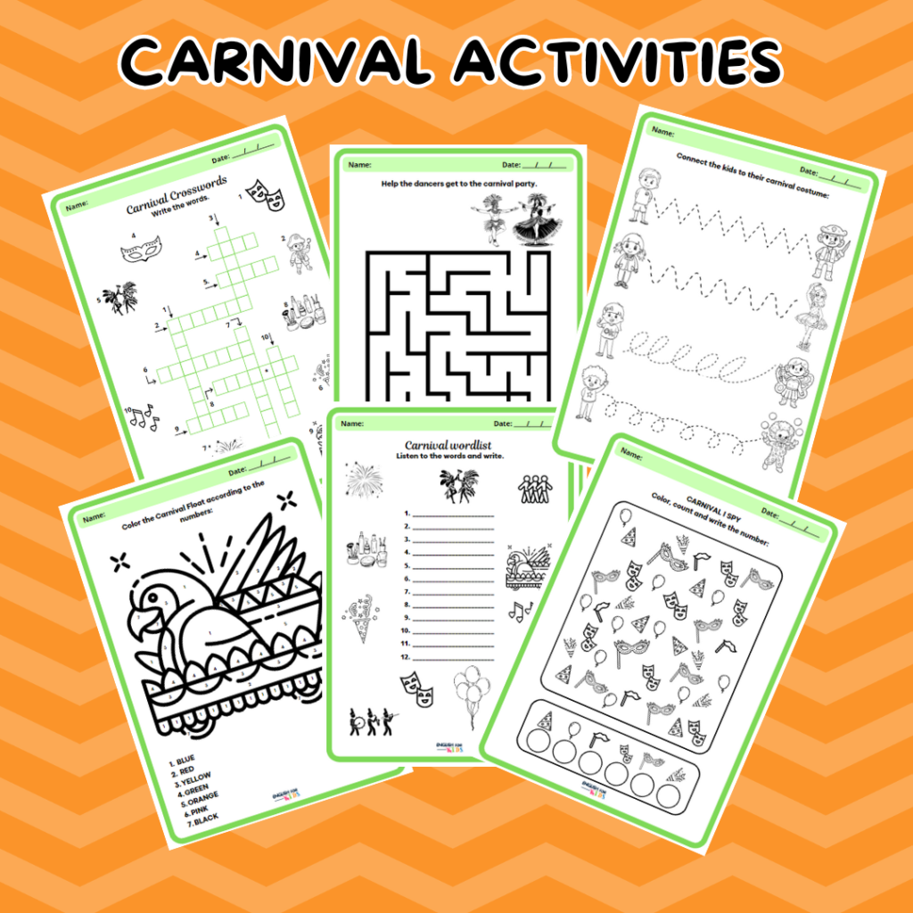 CARNIVAL ACTIVITIES – English for Kids