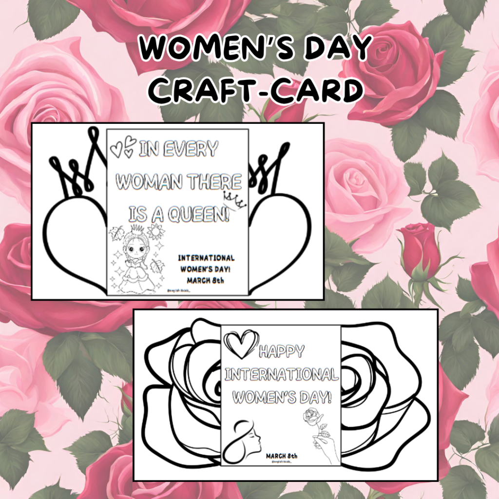 WOMEN’S DAY CRAFT-CARD – English for Kids