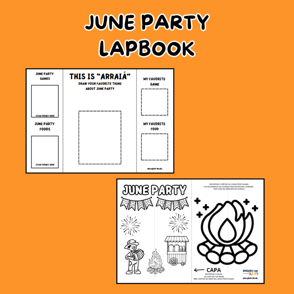 JUNE PARTY LAPBOOK – English for Kids