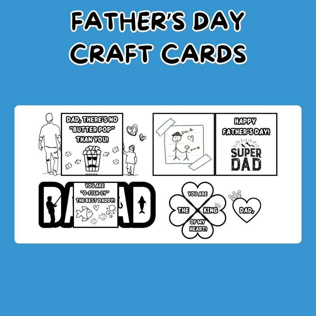 FATHER'S DAY CRAFT CARDS - English for Kids