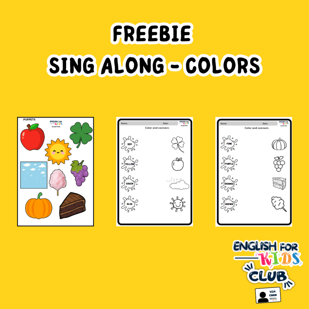 FREEBIE – SING ALONG COLORS – English for Kids