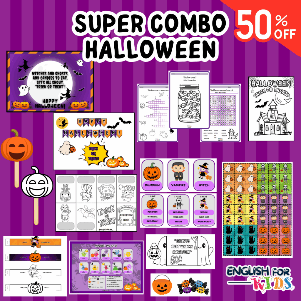 SUPER COMBO HALLOWEEN – English for Kids